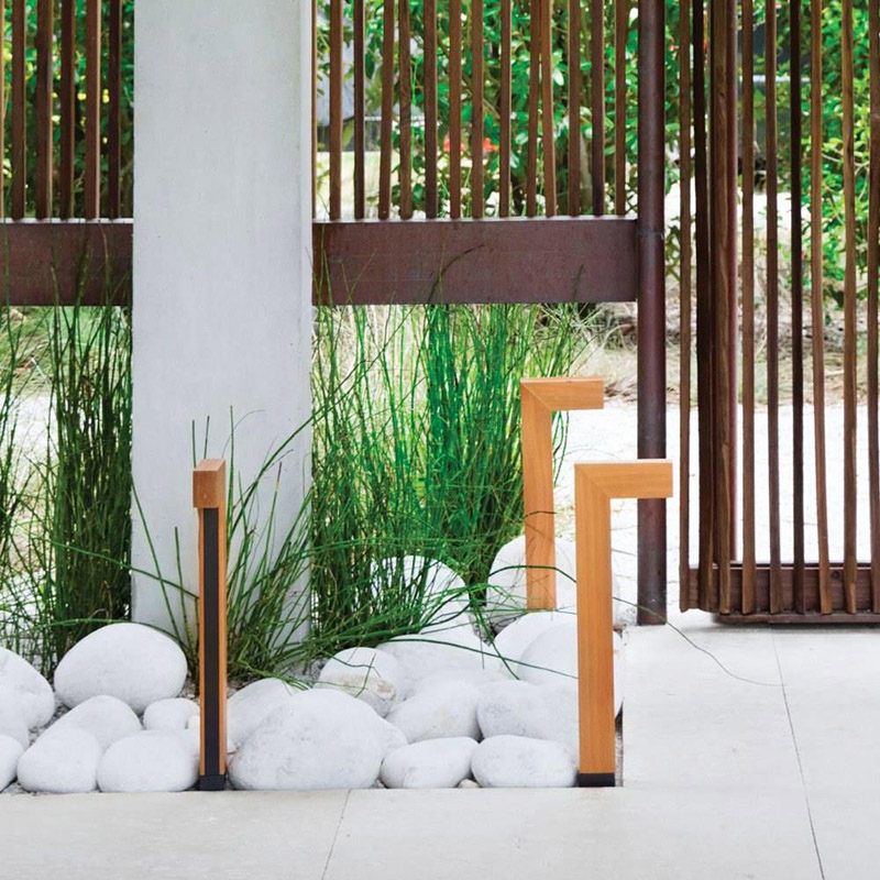 Wooden Pathway Lighting